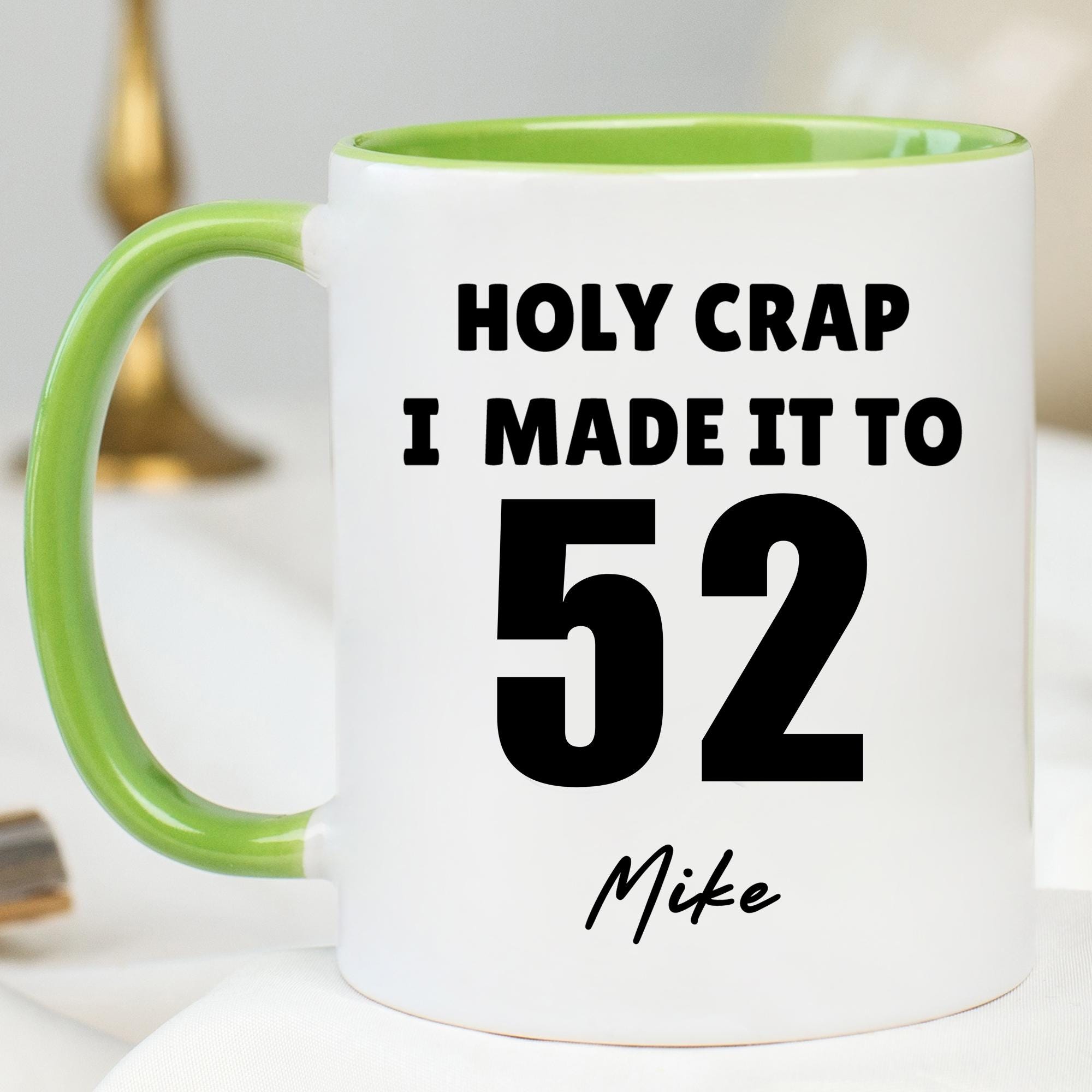 Custom 52nd Birthday Mug, Personalized 52nd Birthday Gift, Turning 52 ...