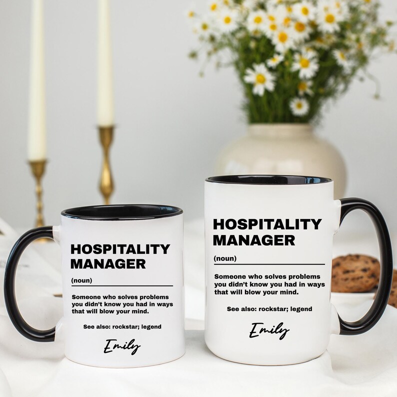 Personalized Hospitality Manager Gift, Hospitality Manager Mug, Custom ...
