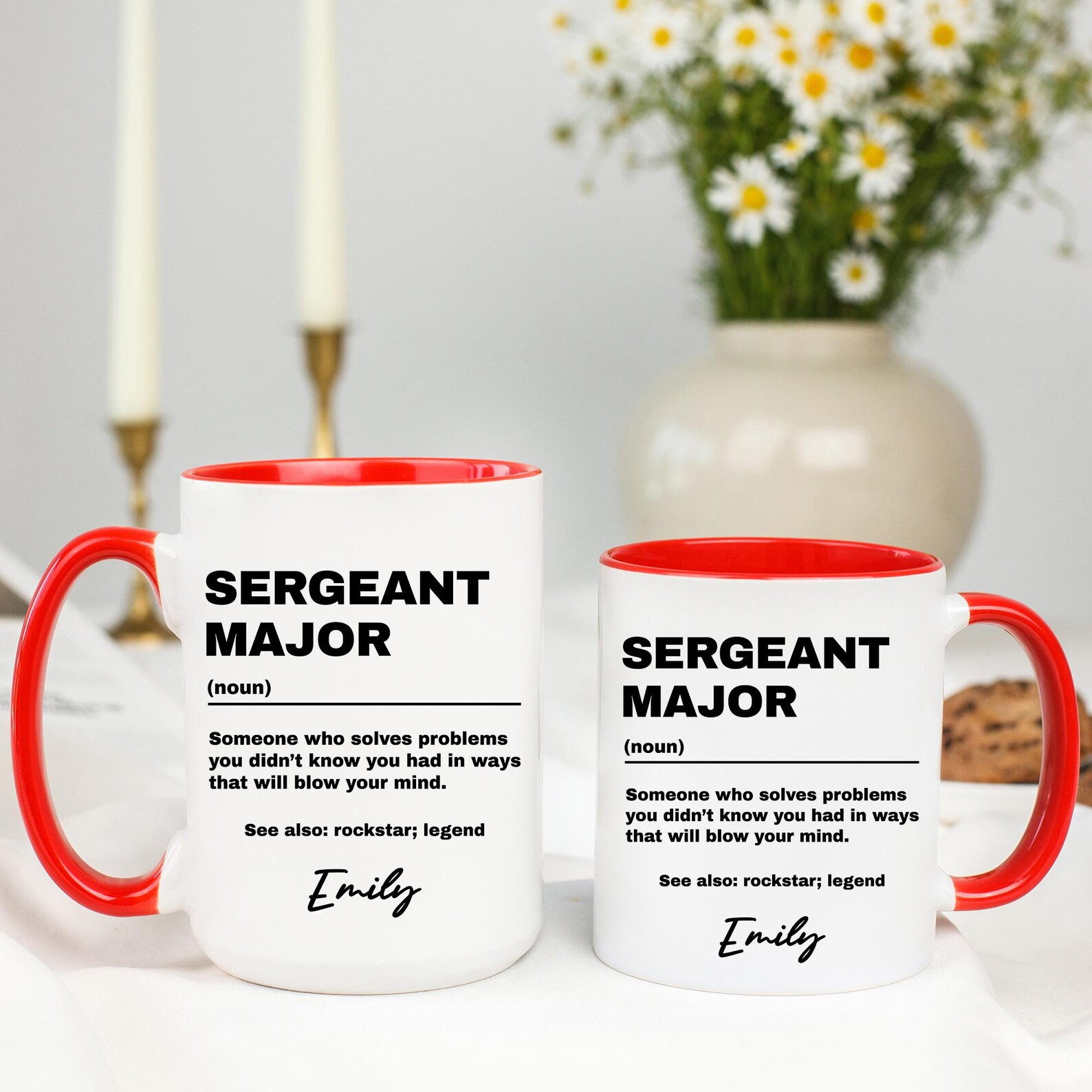 Sergeant Major Gift, Personalized Sergeant Major Mug, Custom Gifts for ...