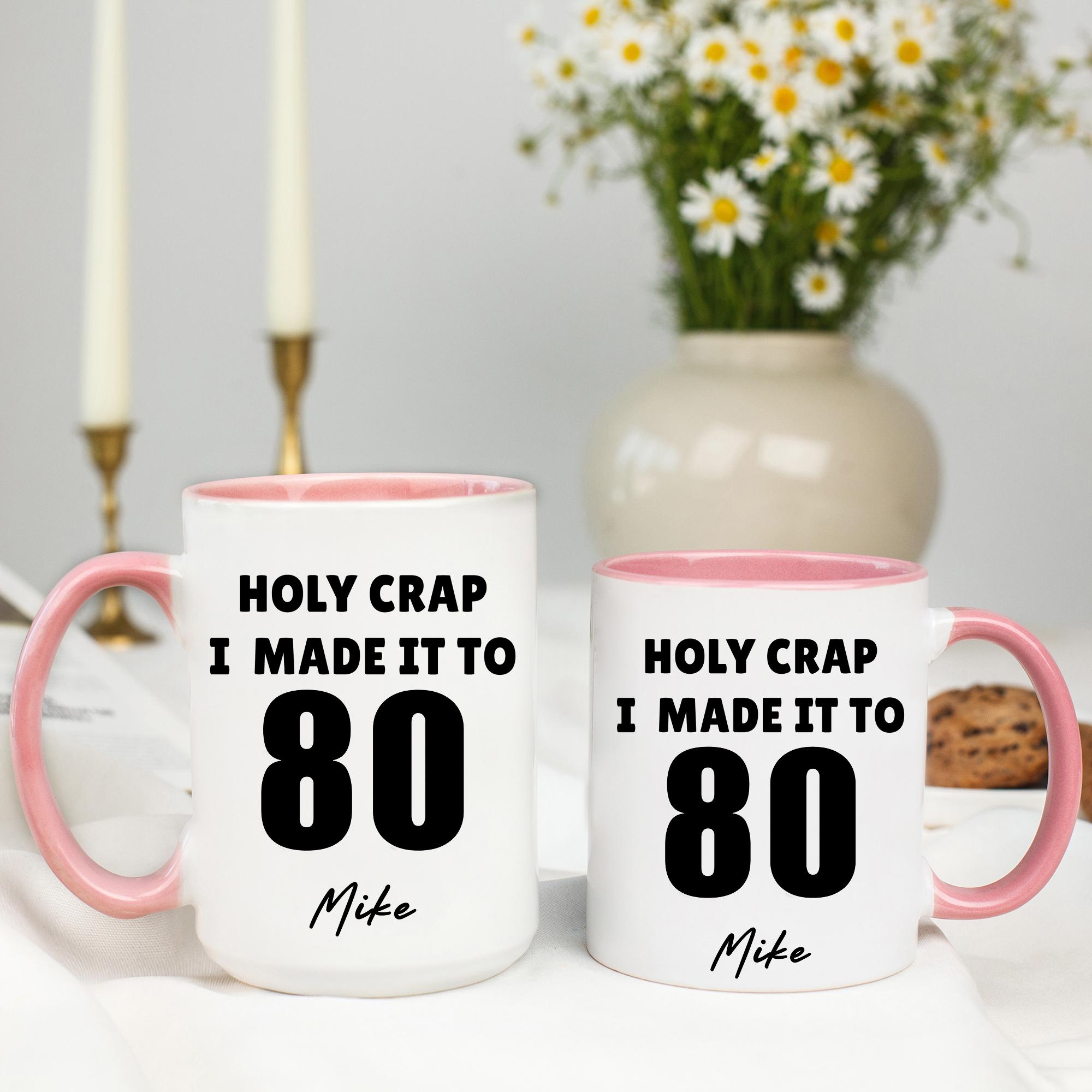 Custom 80th Birthday Mug, Personalized 80th Birthday Gift, Turning 80 ...