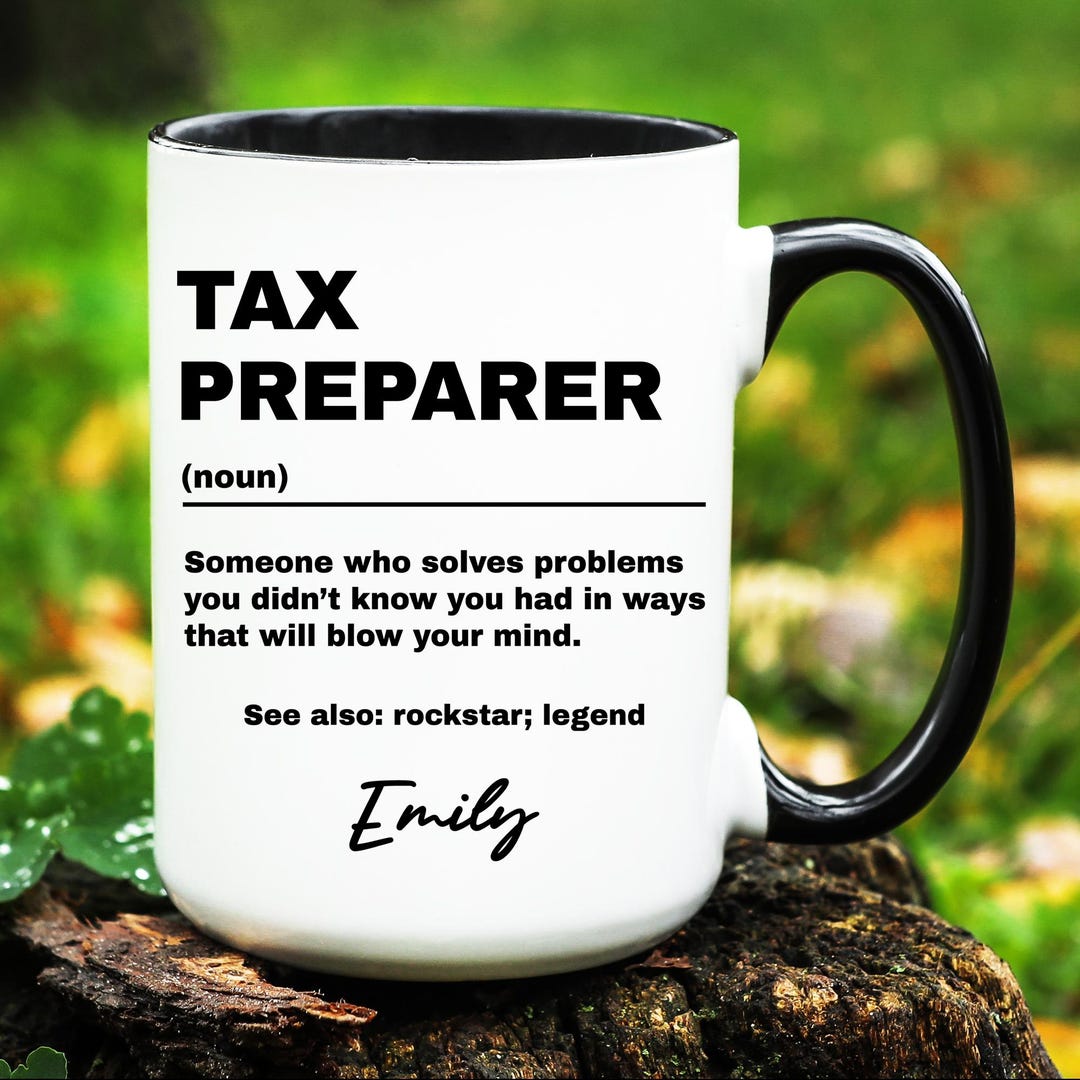 Tax Preparer Gift, Personalized Tax Preparer Mug, Custom Gifts for Tax ...