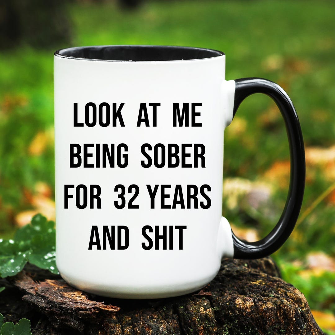 32 Years Sober Gift, 32 Years Sober Mug, Sober Gift, Sobriety Gifts ...