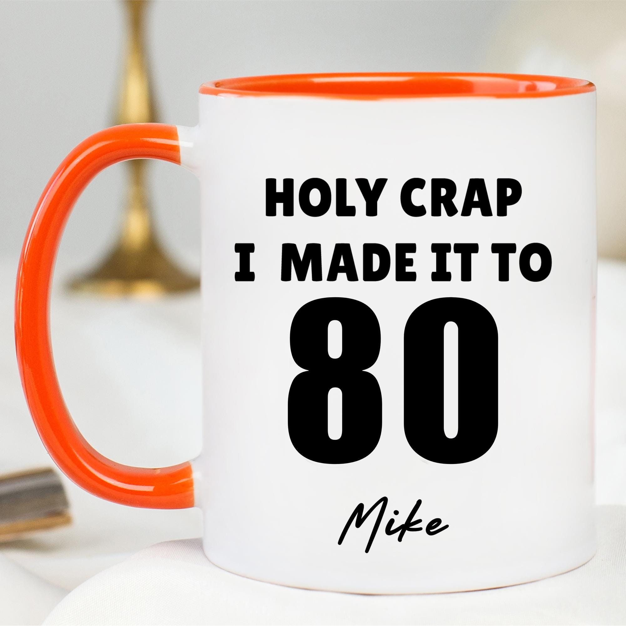 Custom 80th Birthday Mug, Personalized 80th Birthday Gift, Turning 80 ...