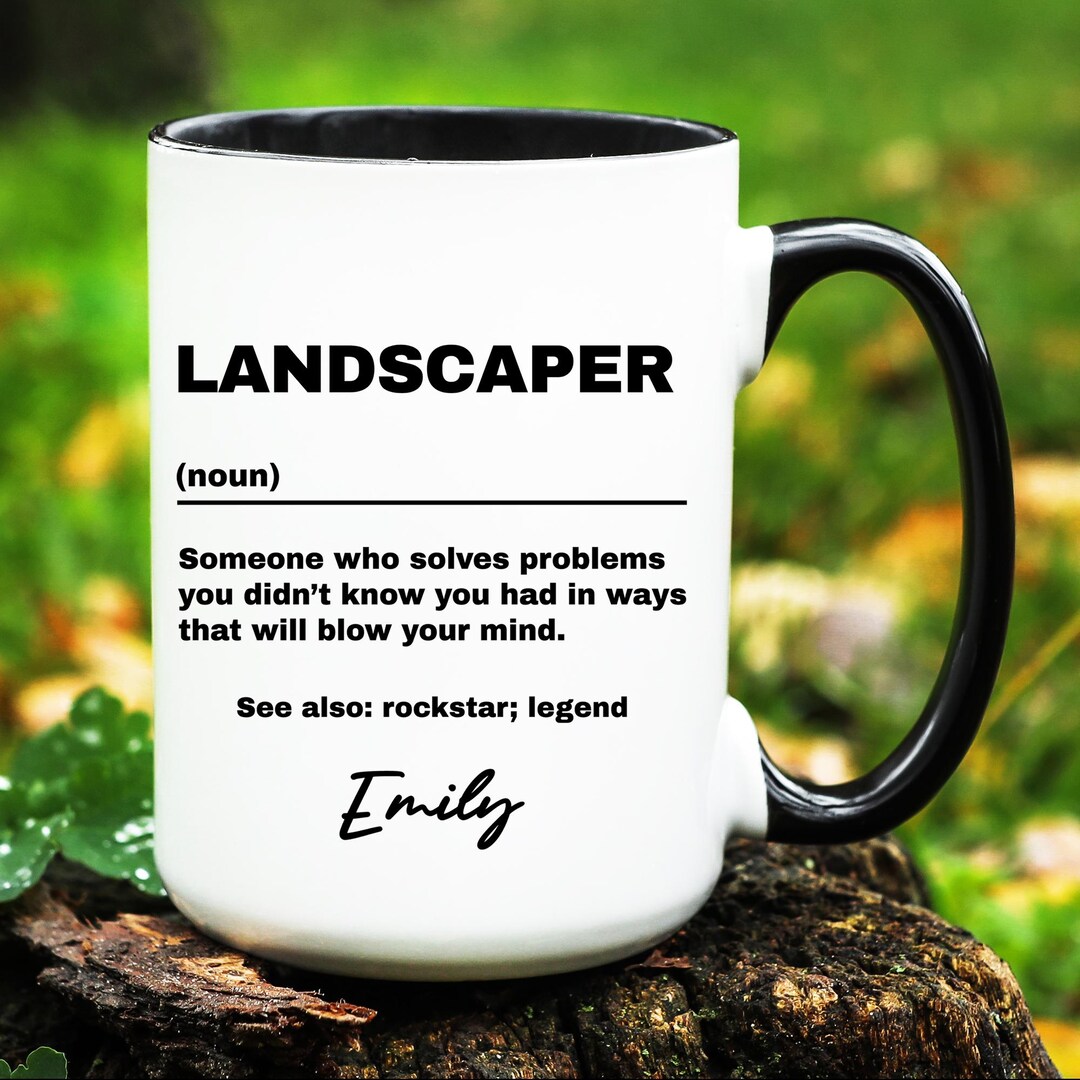 Landscaper Gift, Personalized Landscaper Mug, Custom Gifts for ...