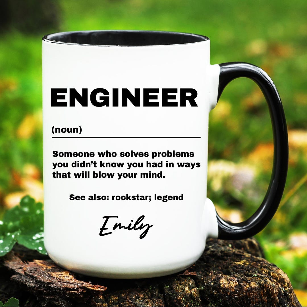 Engineer Gift, Personalized Engineer Mug, Custom Gifts for Engineer ...
