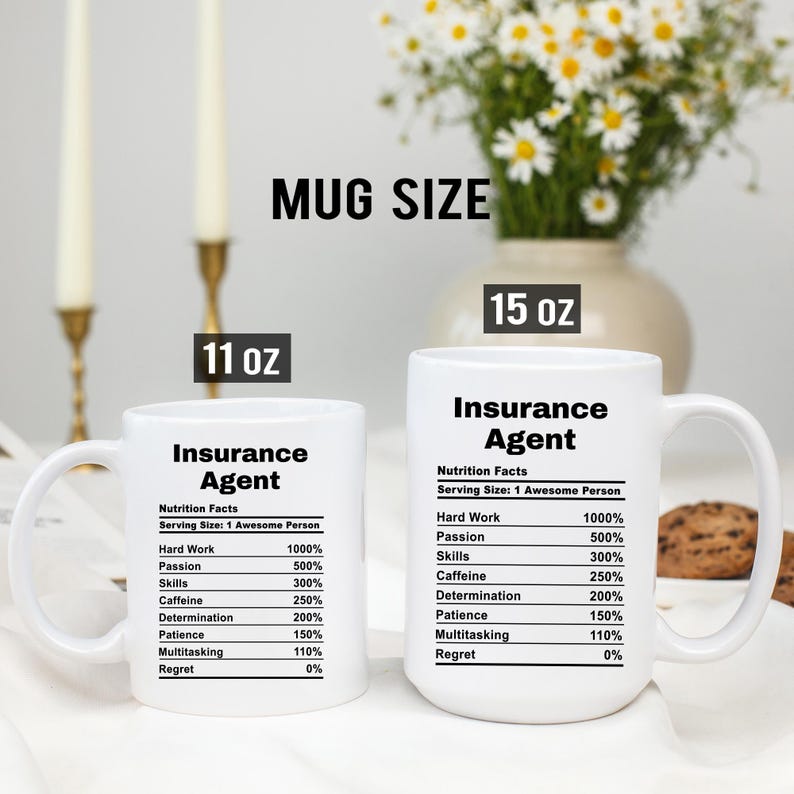 Insurance Agent Mug, Insurance Agent Gift, Insurance Agent Cup, Gifts ...