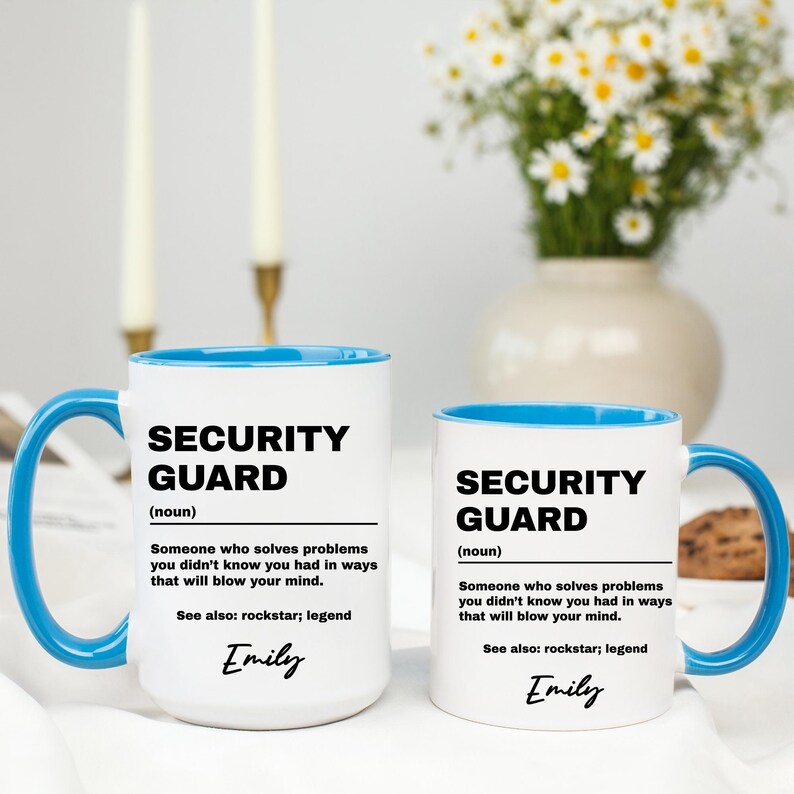 Security Guard Gift, Personalized Security Guard Mug, Custom Gifts for ...