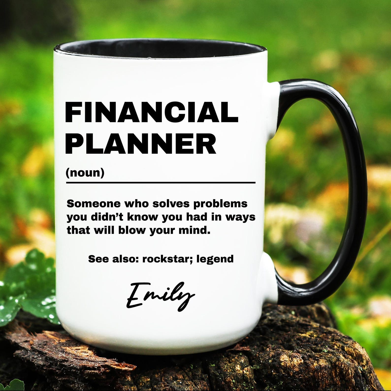 Personalized Financial Planner Gift, Financial Planner Mug, Custom ...