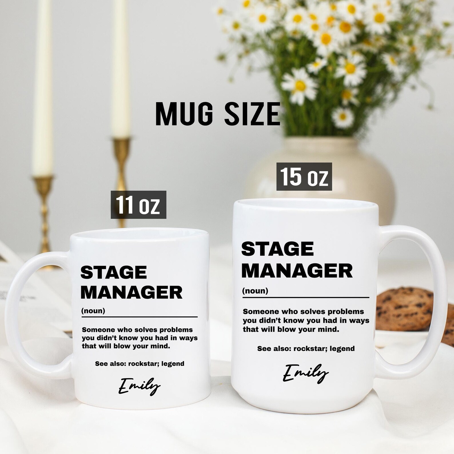 Stage Manager Gift, Personalized Stage Manager Mug, Custom Gifts for ...