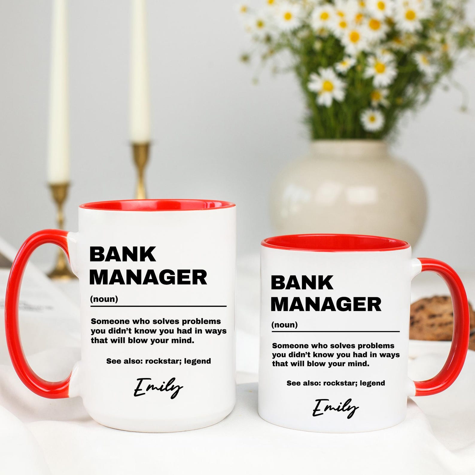 Personalized Bank Manager Gift, Bank Manager Mug, Custom Gifts for Bank ...