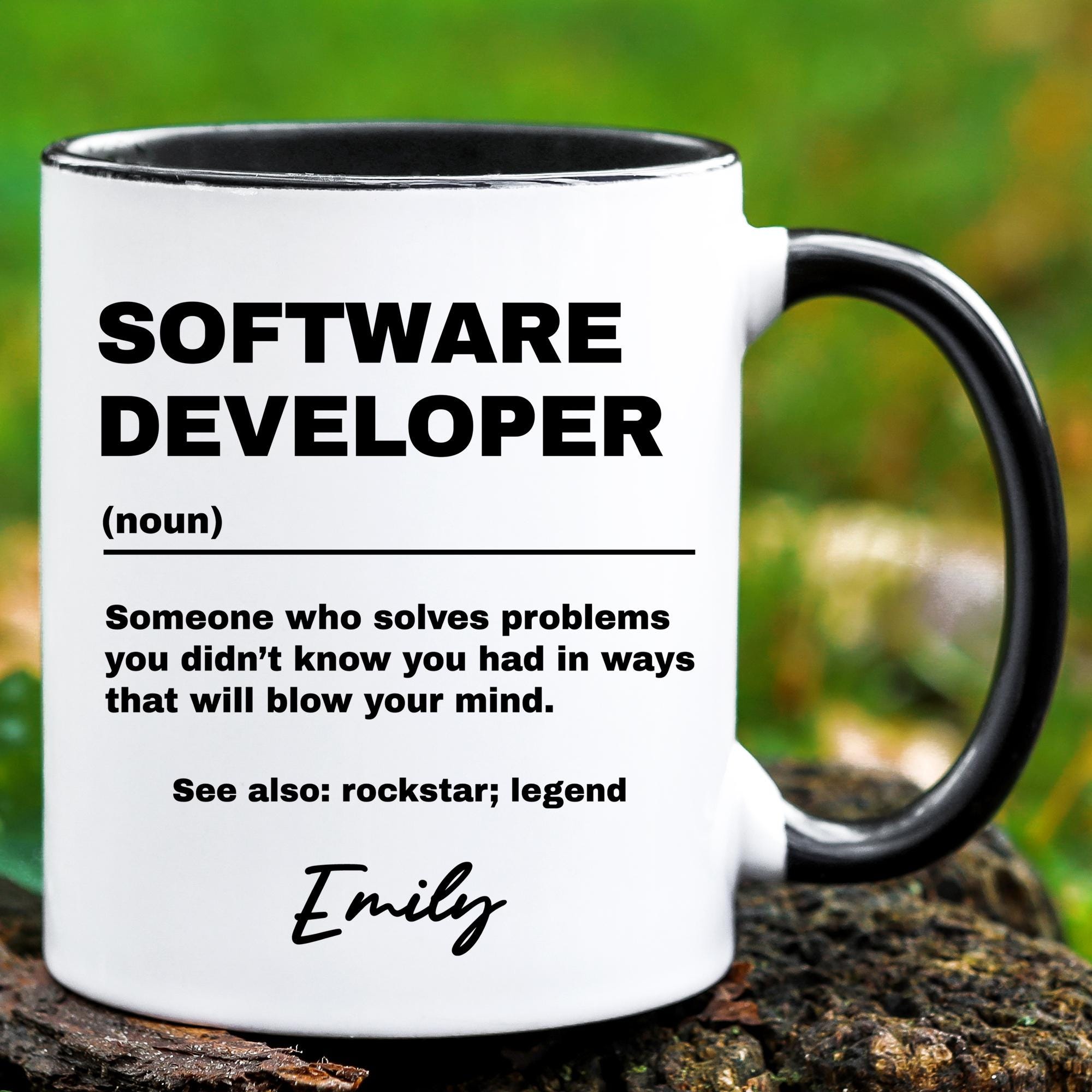 Software Developer Gift, Personalized Software Developer Mug, Custom ...