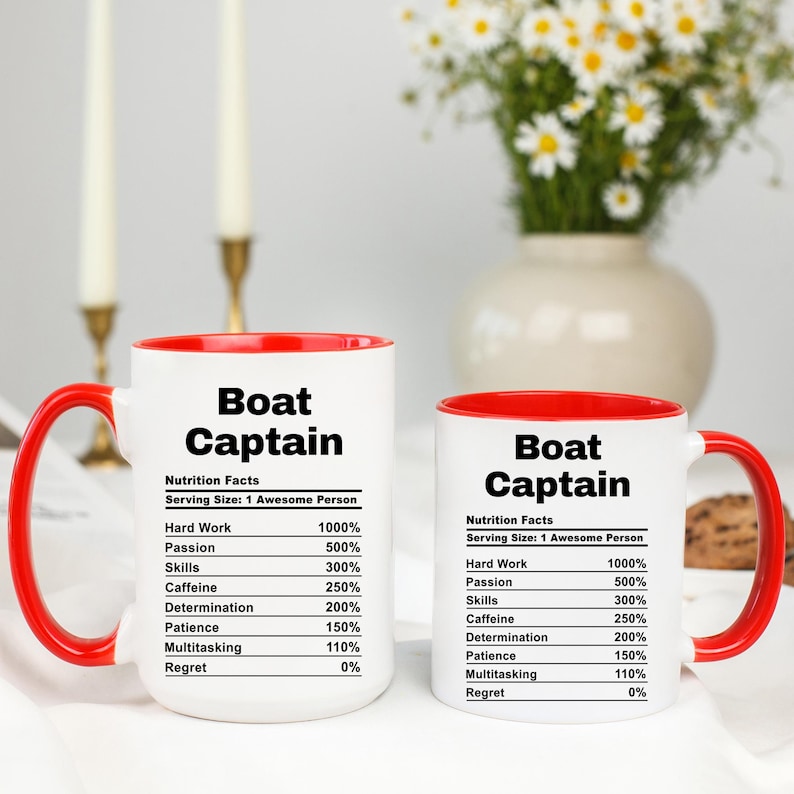 Boat Captain Mug, Boat Captain Gift, Boat Captain Coffee Cup, Gifts for ...