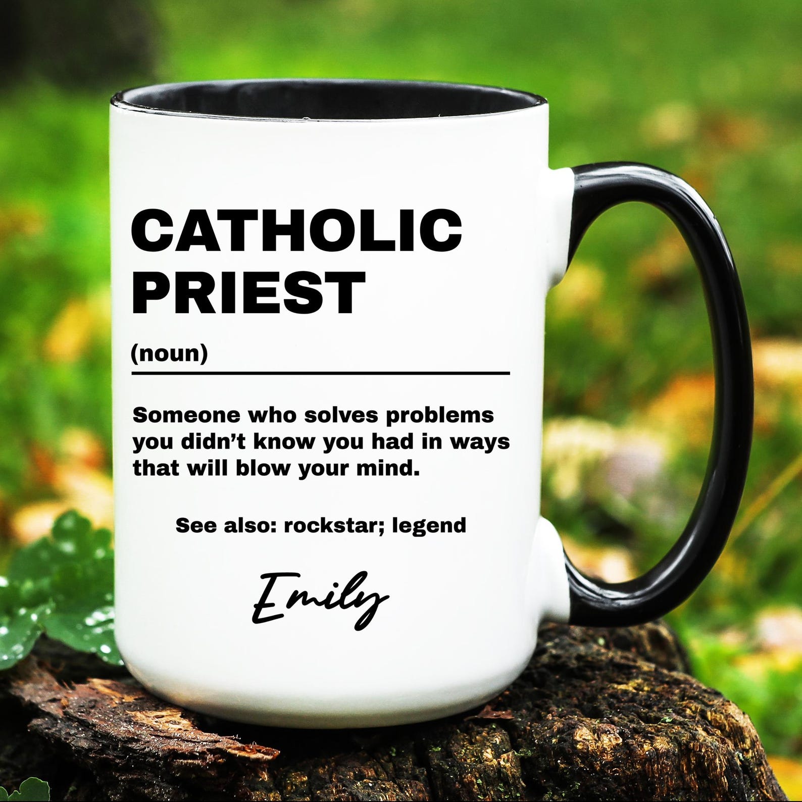 Catholic Priest Gift, Personalized Catholic Priest Mug, Custom Gifts ...