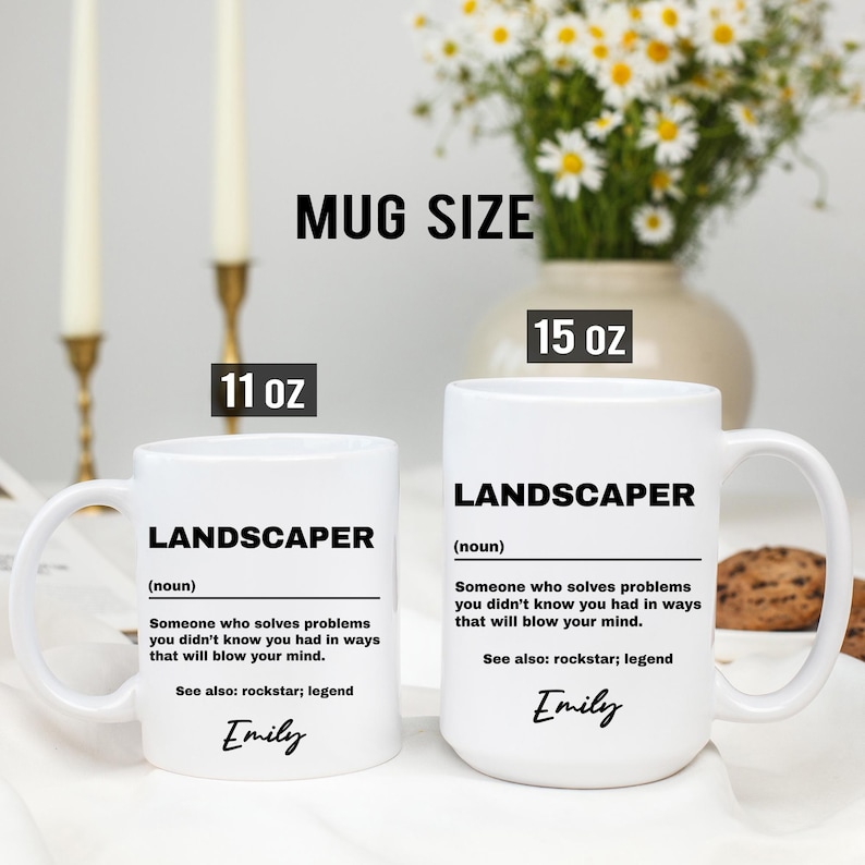 Landscaper Gift, Personalized Landscaper Mug, Custom Gifts for ...