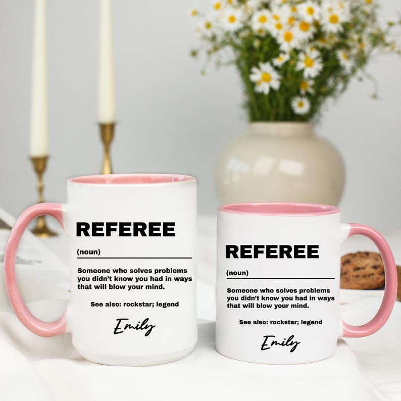 Referee Gift, Personalized Referee Mug, Custom Gifts for Referee ...