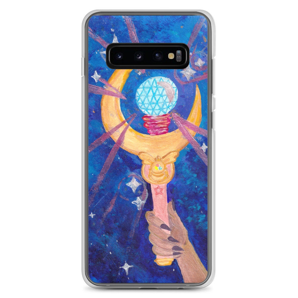 Sailor Moon Samsung Case Moon Stick Acrylic Painting 90s - Etsy España