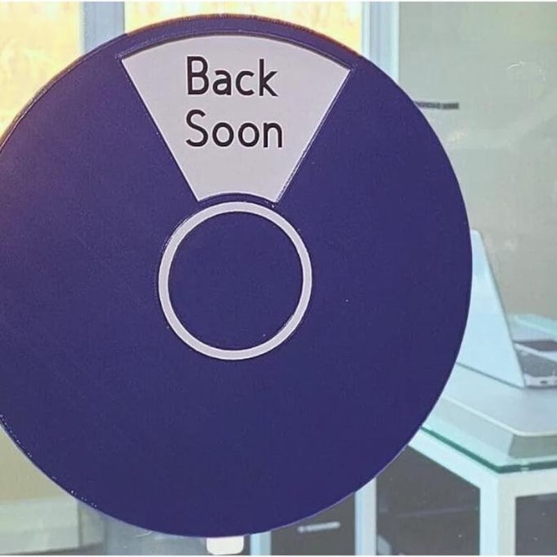 Out to Lunch Be Back at Sign - Etsy