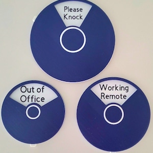 Custom Text Out-of-office Status Signs - Personalized Work Status ...