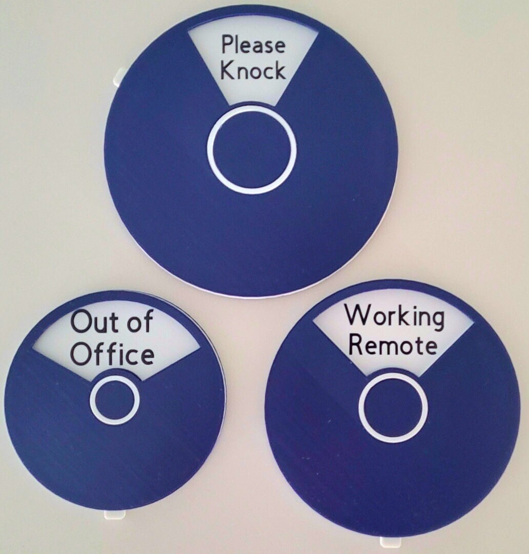 Custom Text Out-of-office Status Signs - Personalized Work Status ...