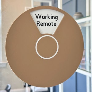 Custom Vinyl Out-of-office Status Signs Personalized Work Status ...