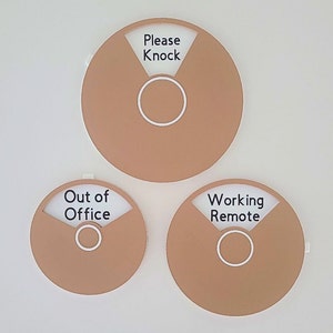 Custom Vinyl Out-of-office Status Signs Personalized Work Status ...