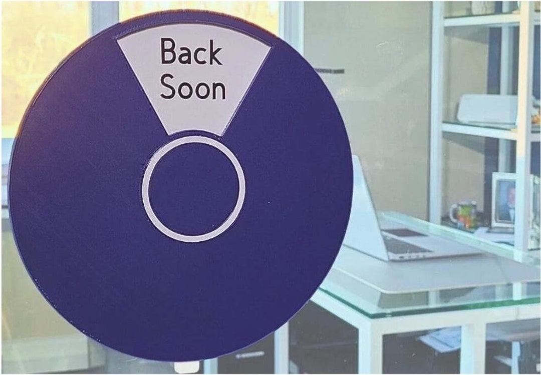 Custom Text Out-of-office Status Signs - Personalized Work Status ...