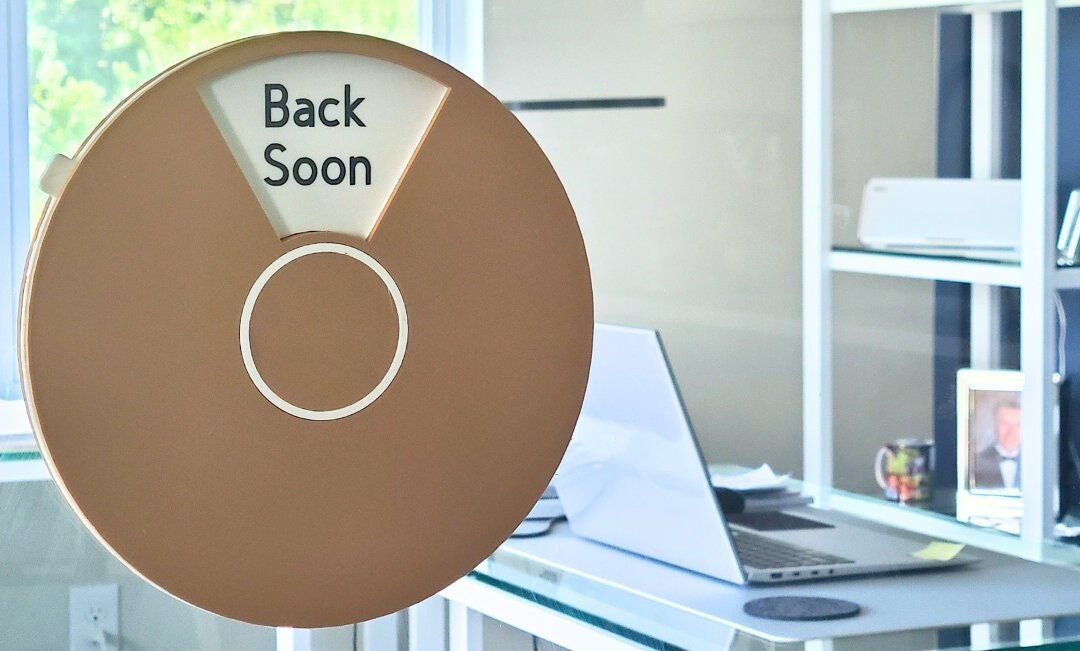 Custom Vinyl Out-of-office Status Signs Personalized Work Status ...