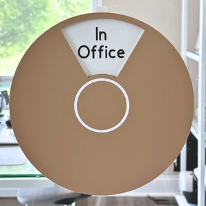 Custom Vinyl Out-of-office Status Signs Personalized Work Status ...