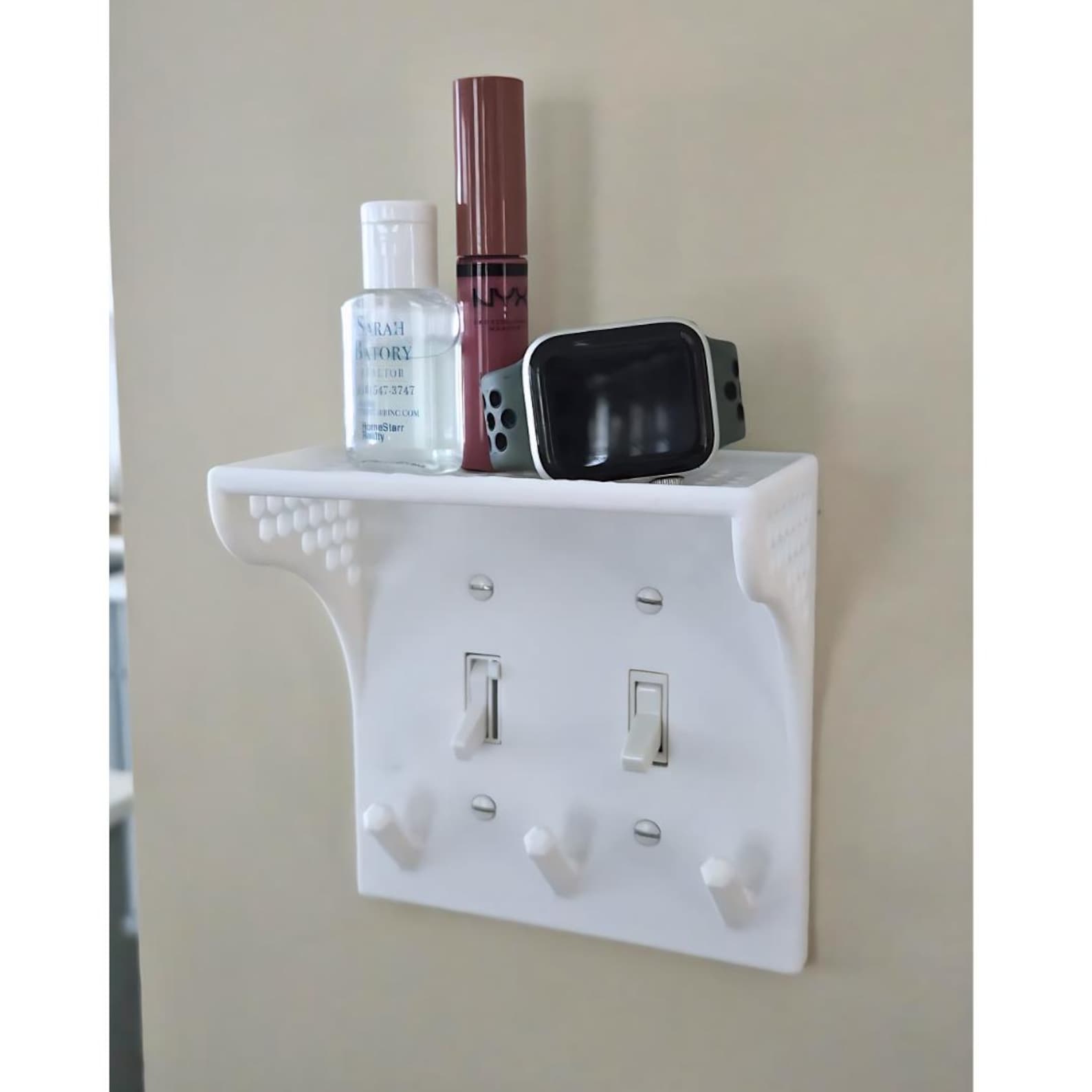 Light Switch Key & Wallet Storage - Entryway Switch Plate Organizer ...