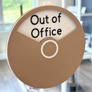 Custom Vinyl Out-of-office Status Signs Personalized Work Status ...