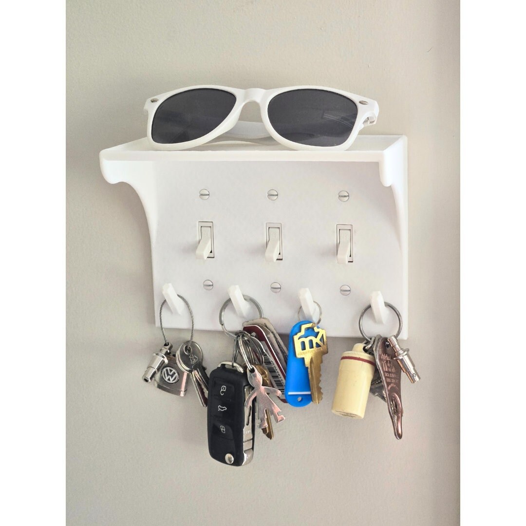 Light Switch Key & Wallet Storage Entryway Switch Plate Organizer Cover ...