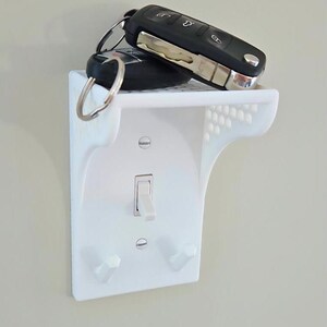 Light Switch Key & Wallet Storage - Entryway Switch Plate Organizer ...