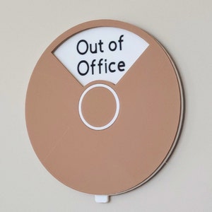 Custom Vinyl Out-of-office Status Signs Personalized Work Status ...