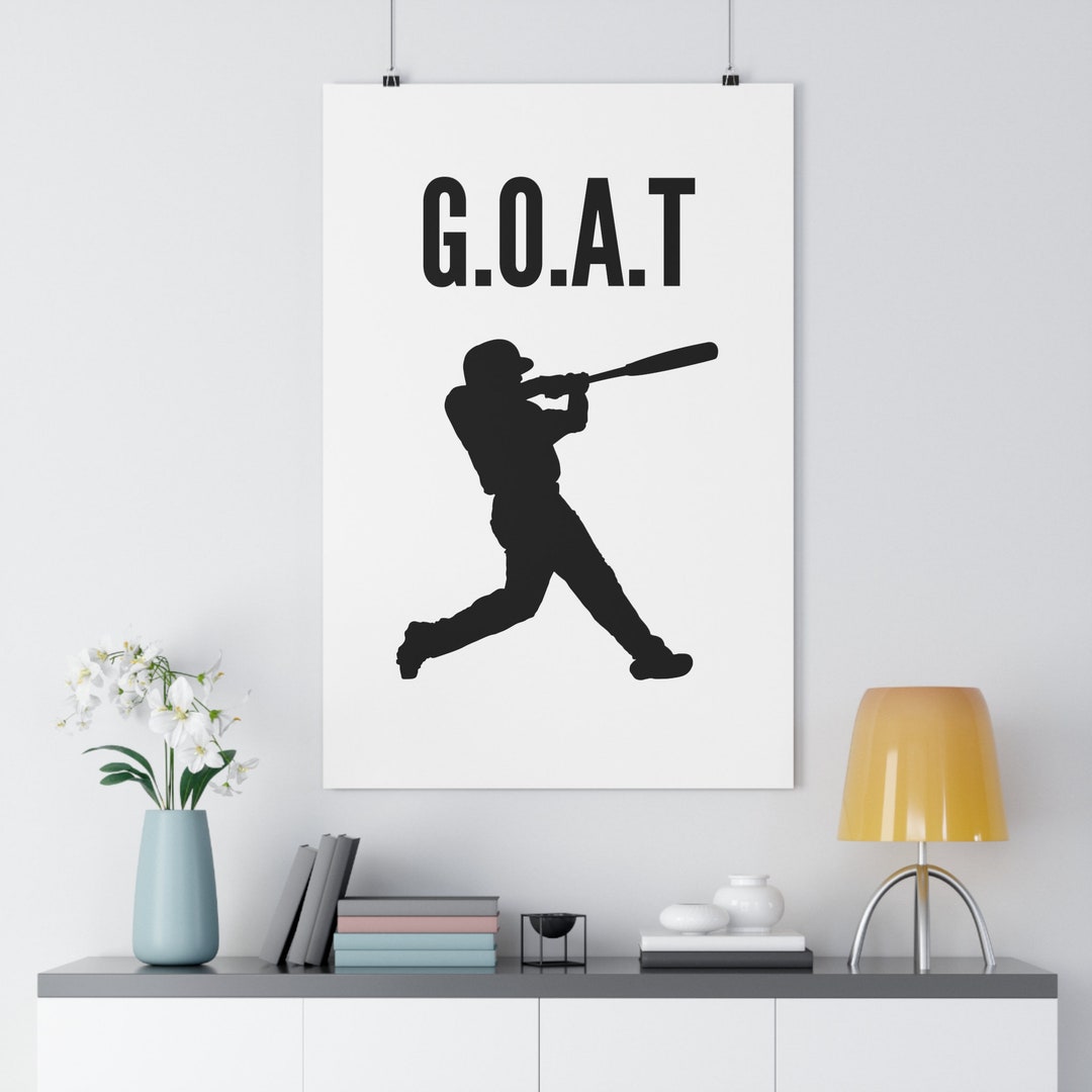 GOAT Baseball Legend Poster G.O.A.T Greatest of All Time - Etsy