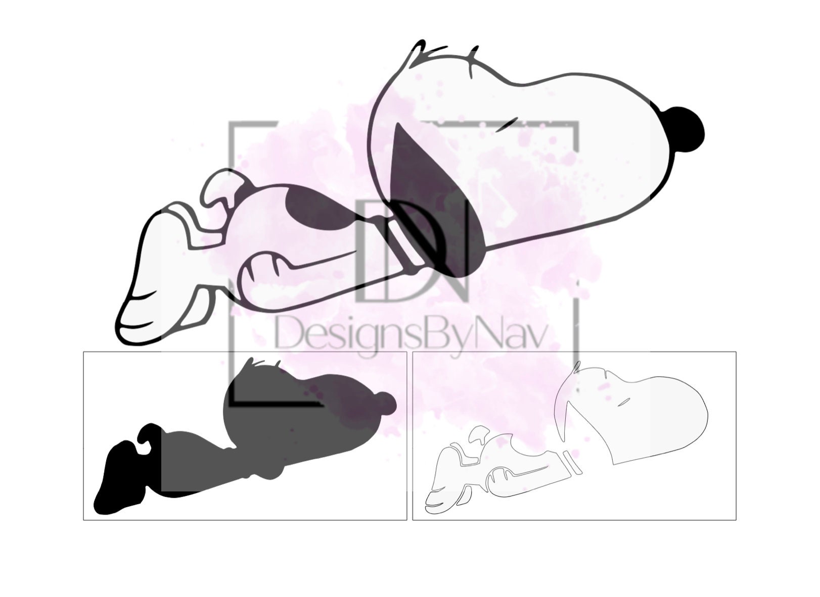 Snoopy SVG Grouped Svg Layered SVG Cricut Cutting File | Etsy