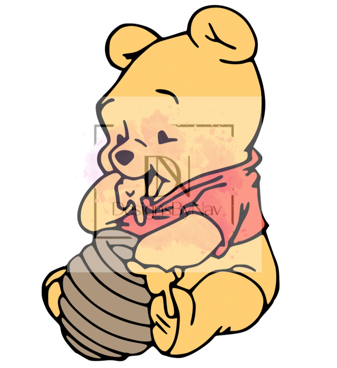 Baby Winnie the Pooh SVG, Grouped Svg, Layered SVG, Cricut Cutting File ...