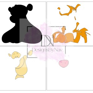 Tigger SVG, Grouped Svg, Layered SVG, Cricut Cutting File, Instant ...