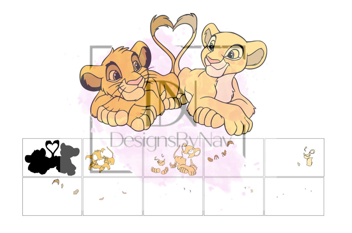 Simba & Nala SVG Grouped Svg Layered SVG Cricut Cutting - Etsy Simba & Nala SVG Grouped Svg Layered SVG Cricut Cutting - Etsy