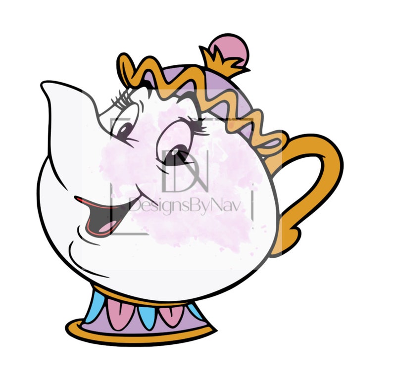 Beauty and the Beast Mrs. Potts SVG Grouped Svg Layered - Etsy