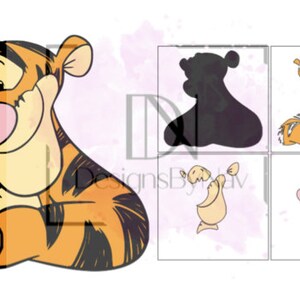 Tigger SVG, Grouped Svg, Layered SVG, Cricut Cutting File, Instant ...