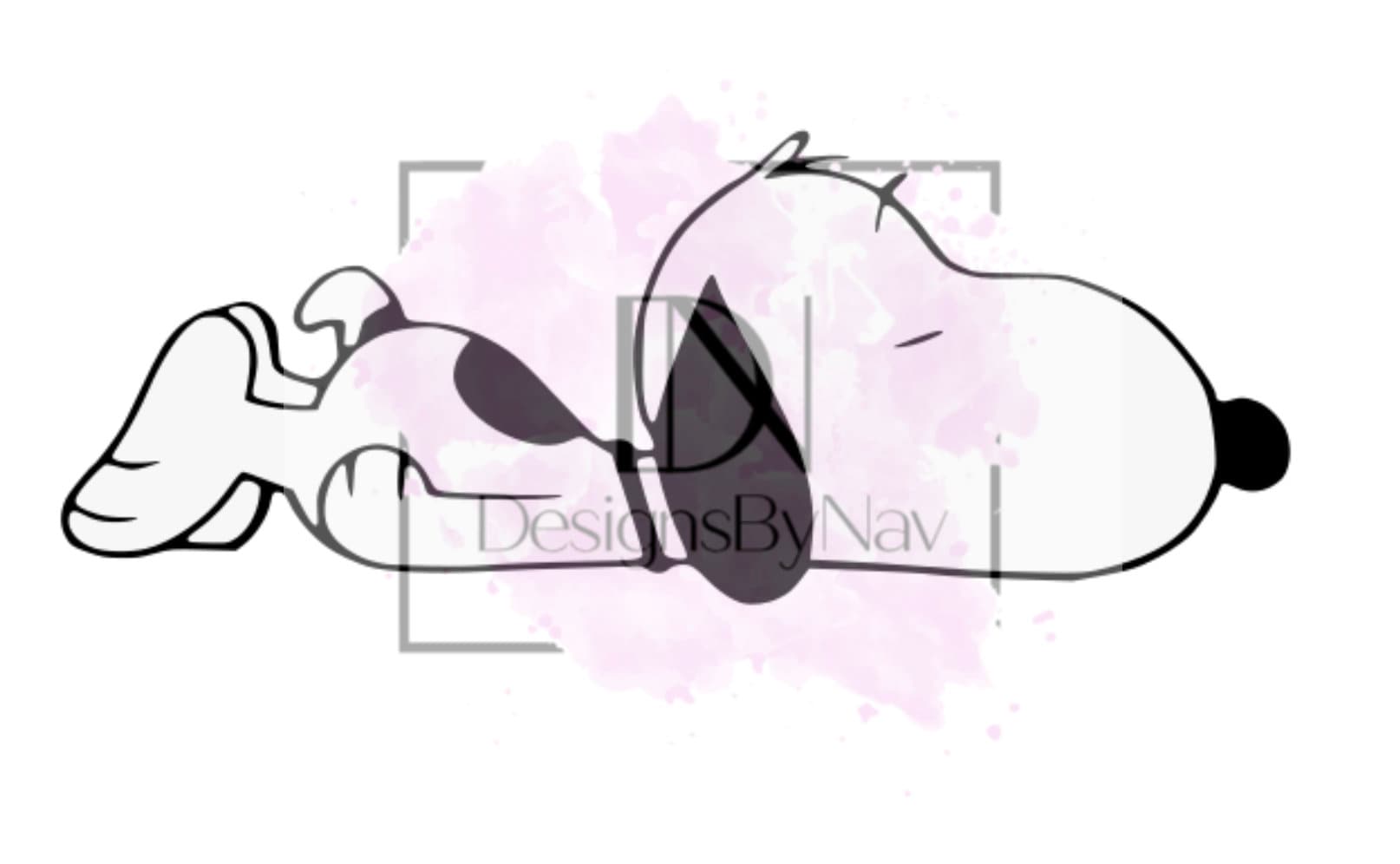 Snoopy Laying In Bed