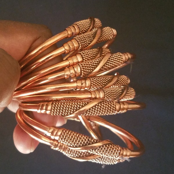 Copper Bangles - Etsy