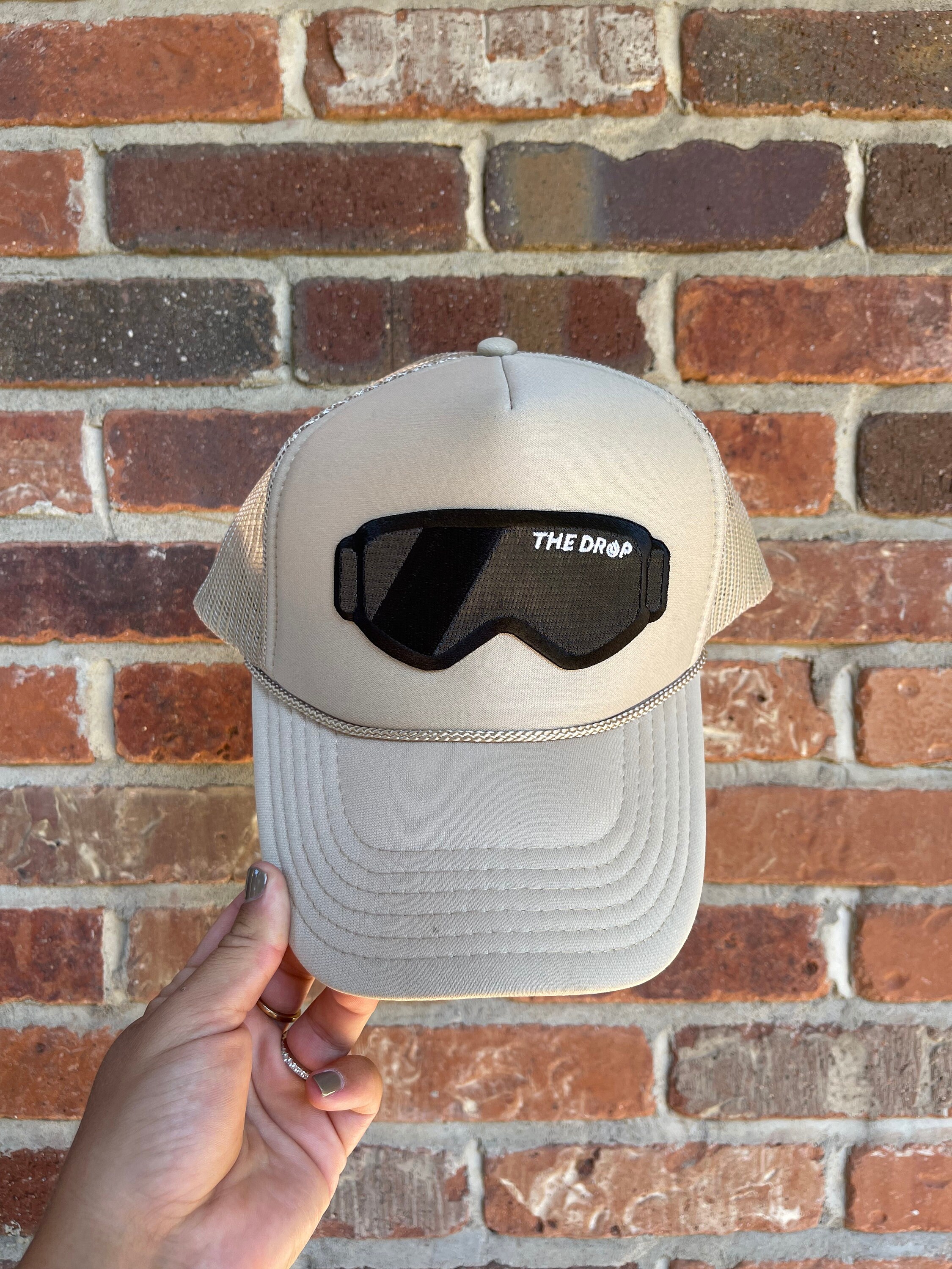 The Beige Aspen Trucker Hat Foam Mesh Trucker Hat - Etsy New Zealand