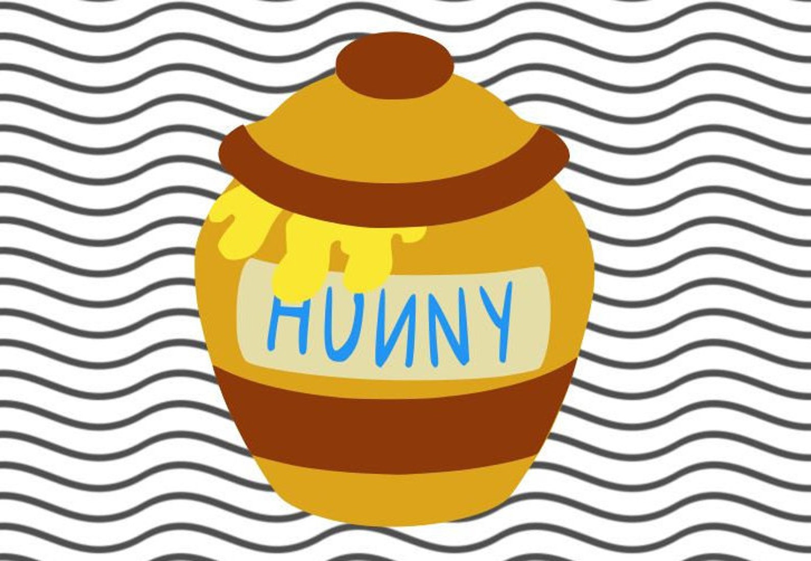 Hunny Pot SVG Cut File - Etsy