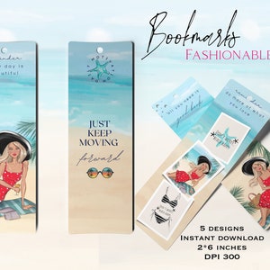 Digital Bookmark, Printable Bookmark, Book Lover Gift, Bookmark Set ...