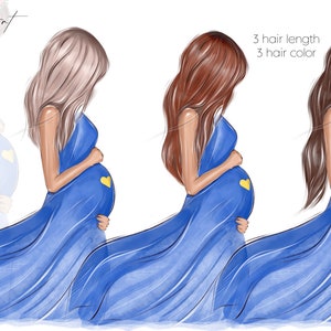 Pregnancy Clipart, Mom to Be Clipart, Maternity Print, Mother Png, New ...