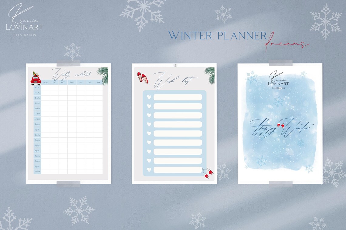 Digital Printable Planner, Daily Schedule Page, to Do List, Fashion ...