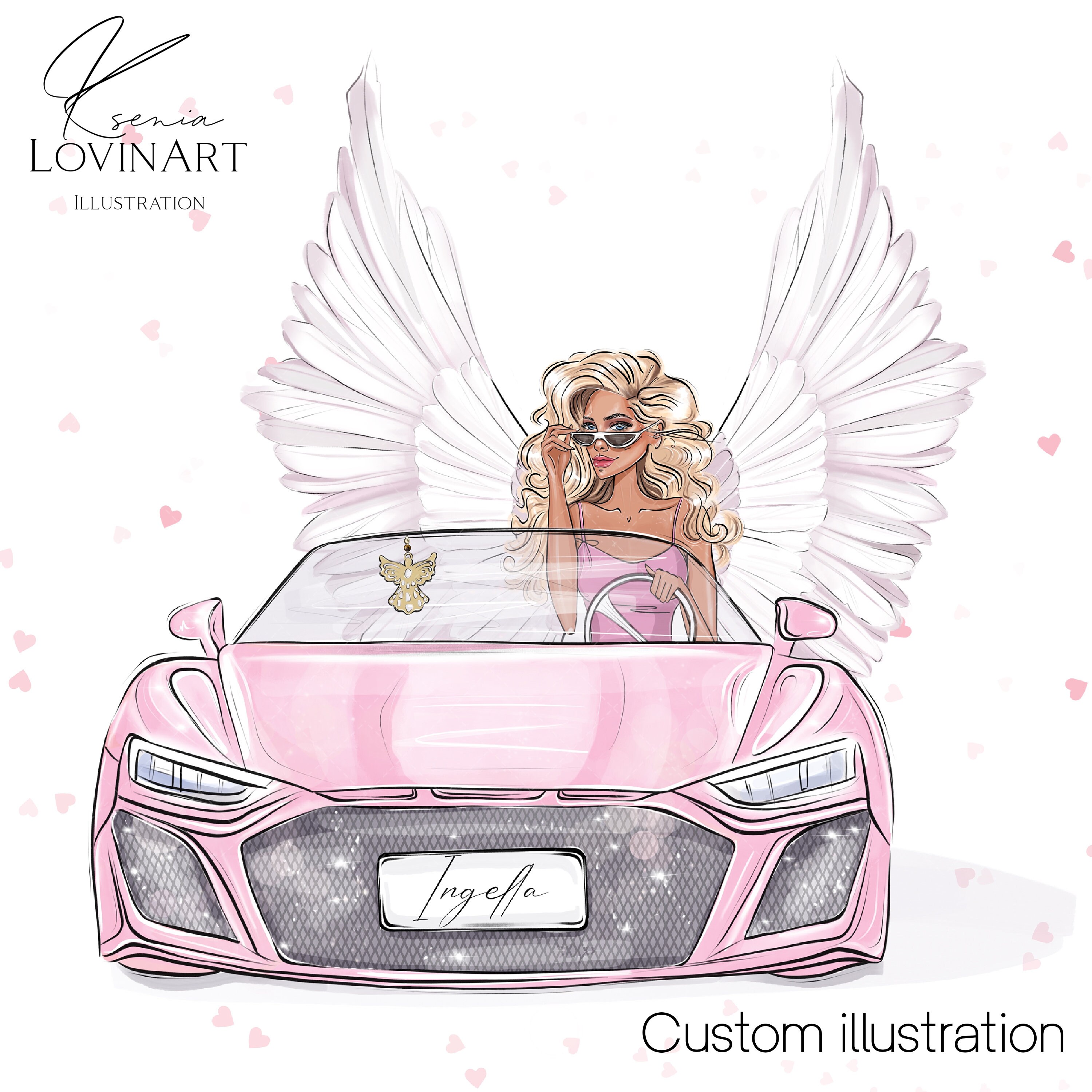 Custom Order Fashion Illustration, Customised Fashion Sketch, Custom ...