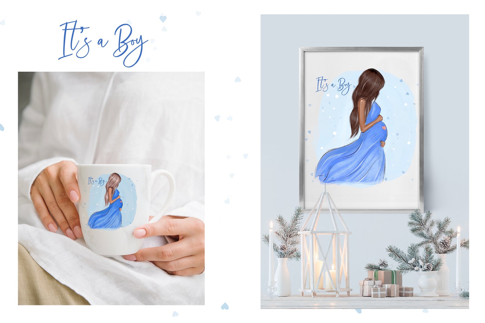 Its a Boy Clipart, Pregnancy Clipart, Mom to Be Clipart, Mother Clipart ...