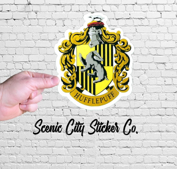 Harry Potter Hufflepuff House Crest Sticker Decal for Laptop - Etsy